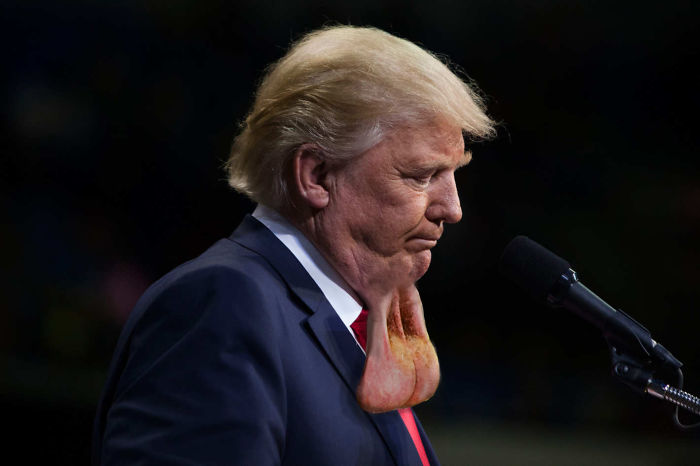 The Internet Trolls Trump With A Double Chin Photoshop Battle